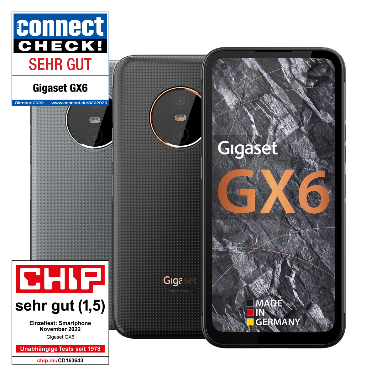 Das edelste 5G Outdoor-Smartphone Gigaset GX6 online kaufen | Gigaset