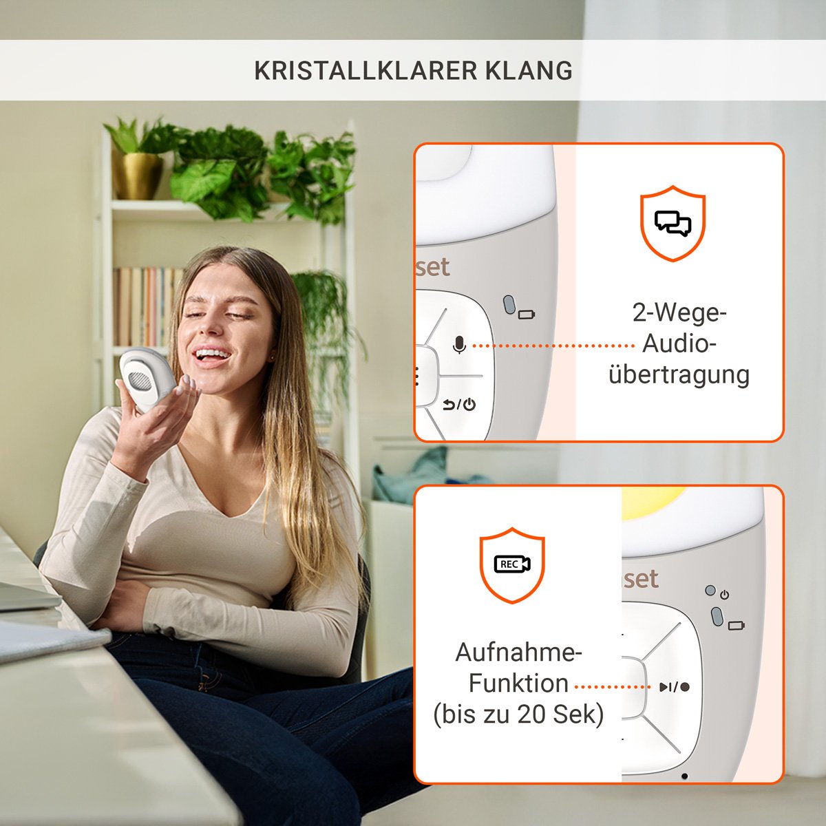 Gigaset BABY 100 Audio | DECT Babyphone ohne Kamera