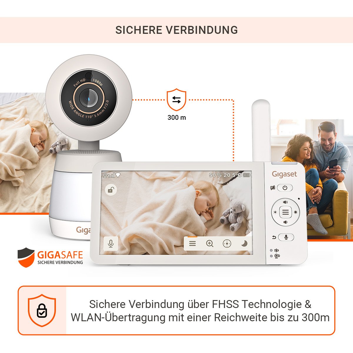 Gigaset BABY 700 Connected | WLAN Babyphone mit App