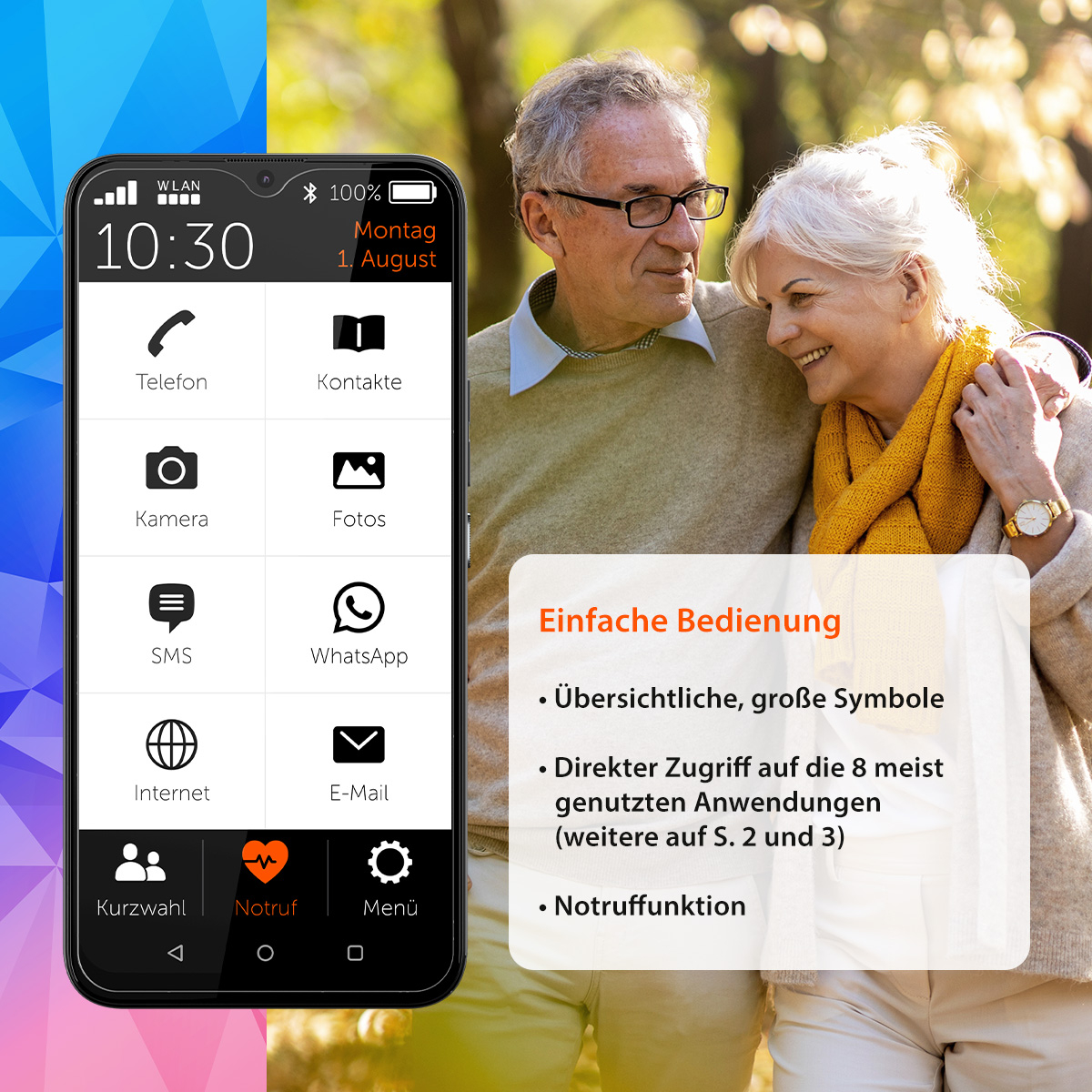 Das Senioren-Smartphone Gigaset GS5 senior online kaufen | Gigaset